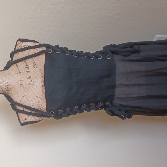 DARKER WAVS | Dresses | Dollskill Darker Wavs Xxl Black Pitch Twill And ...